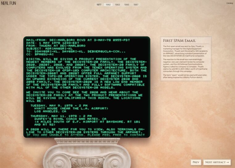 Internet Artifacts - Was is hier eigentlich los